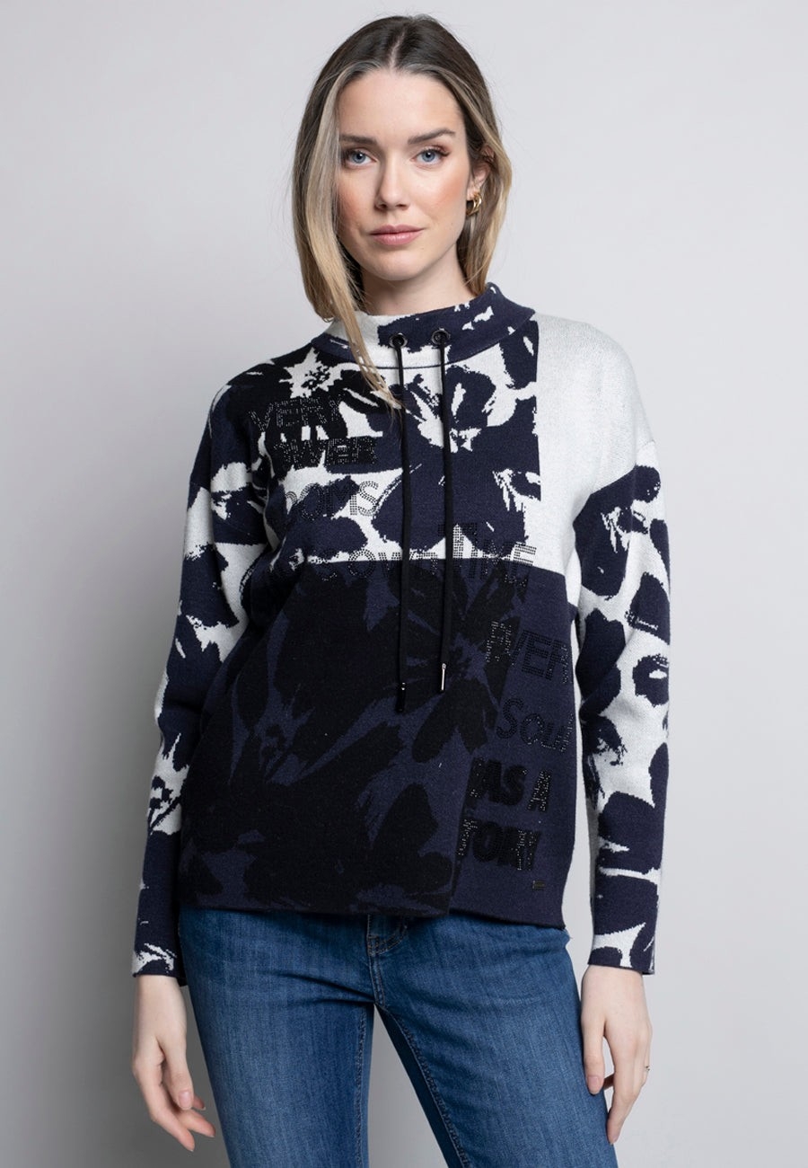 Les Petits bonheurs de Marguerite | PICADILLY Haut à motifs jacquard fleuri