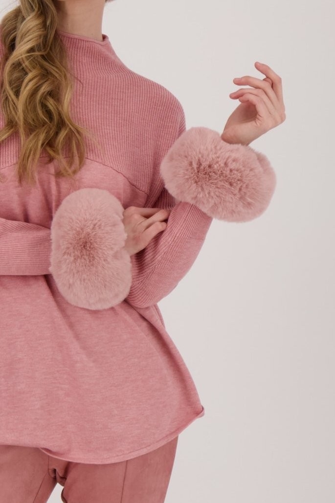 Les Petits bonheurs de Marguerite | SPANNER Poignet de fausse fourrure rose