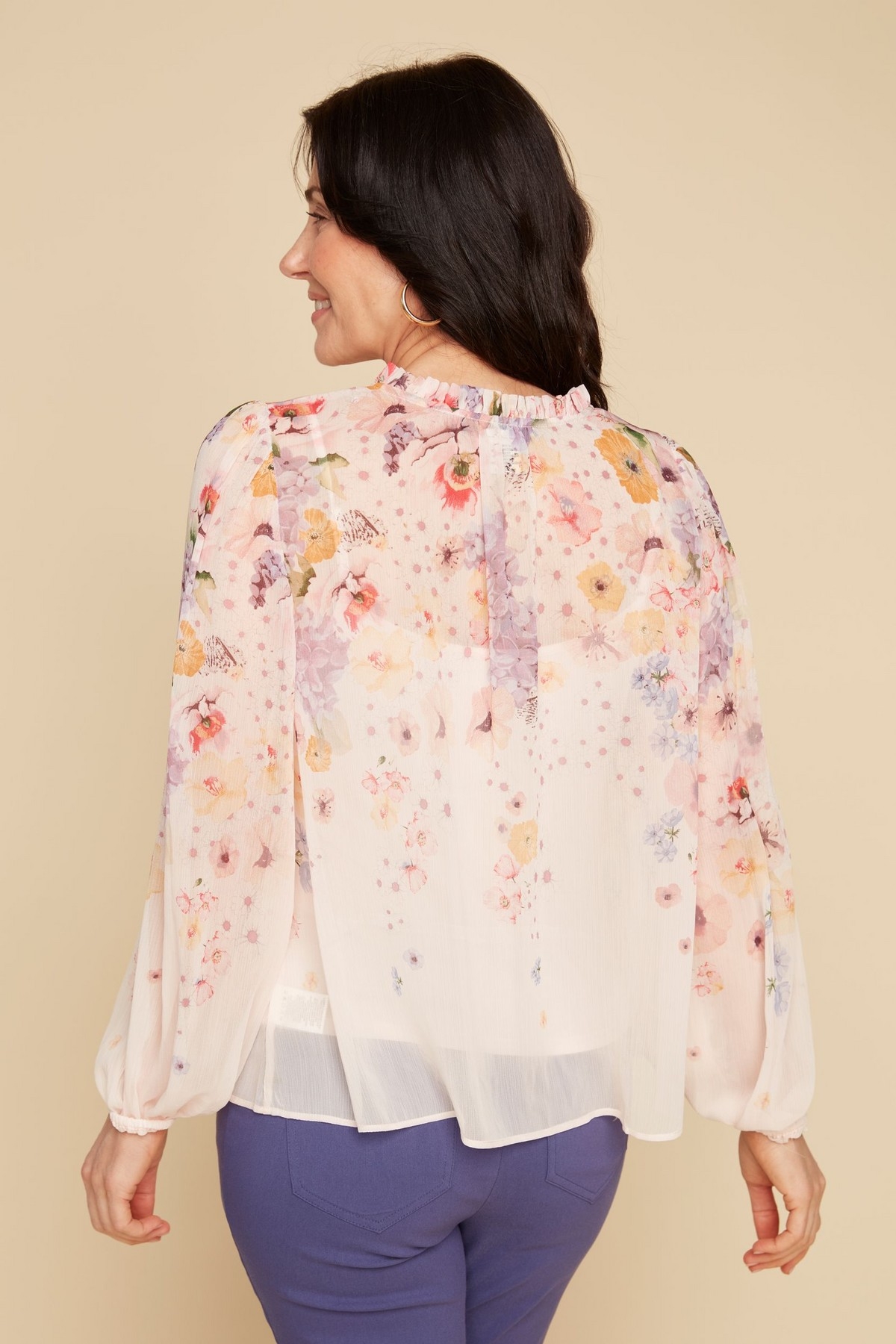 Les Petits bonheurs de Marguerite | RENUAR Blouse style paysanne imprimée