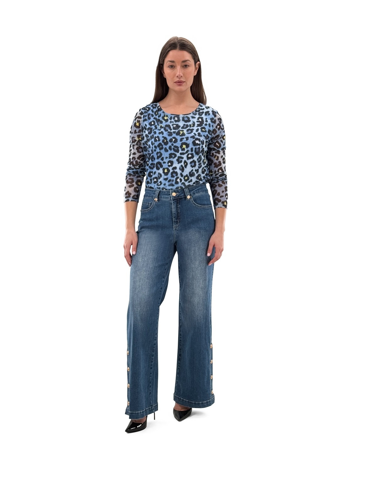 Les Petits bonheurs de Marguerite | ORLY Jeans à jambes larges ornées ...