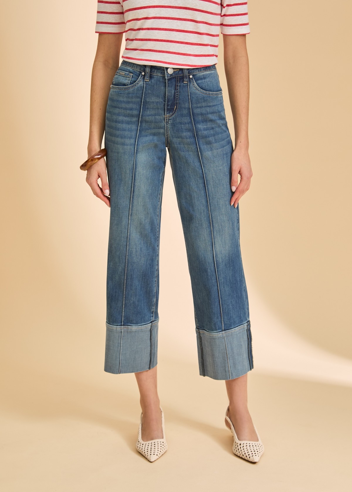 Les Petits bonheurs de Marguerite | FDJ Jeans Olivia avec large revers ...